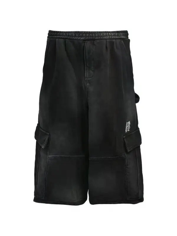 BREATH Faded-effect Cargo Shorts