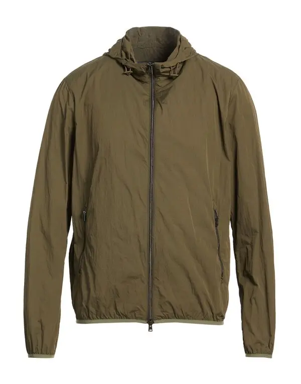 Herno Hooded Zip-up Windbreaker Jacket - Green
