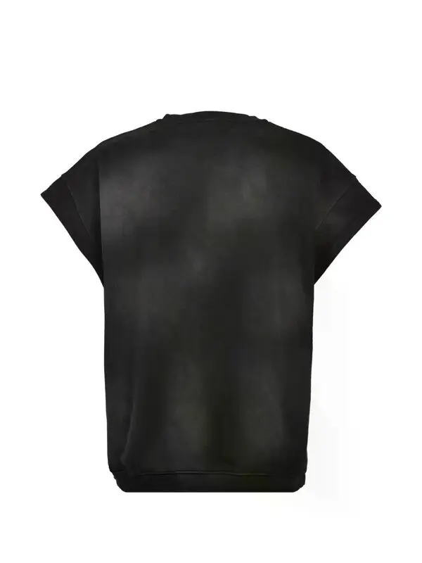 BREATH Logo-embroidered Cap-sleeve Sweater