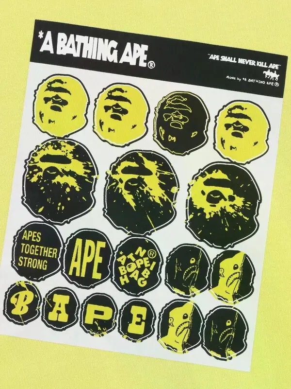 A BATHING APE Graphic-print T-shirt - Yellow