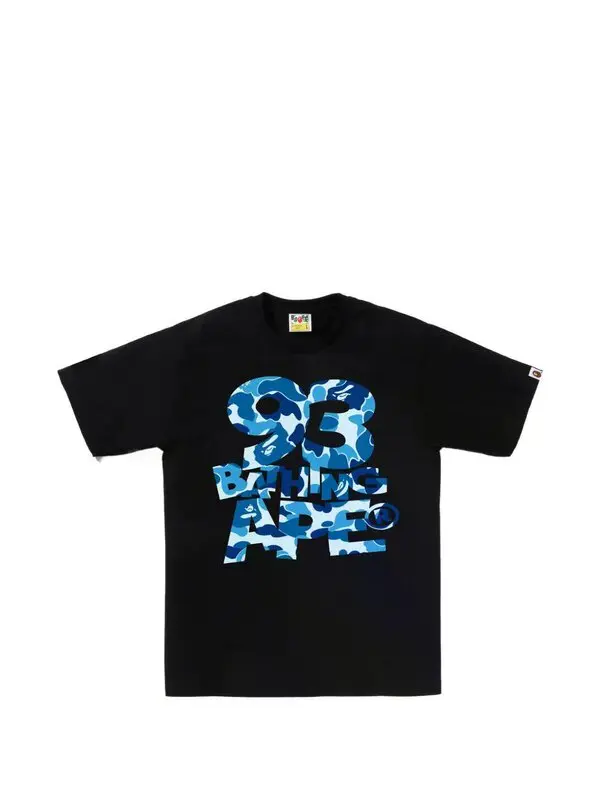 A BATHING APE Abc Camo 93 Logo-print T-shirt - Black