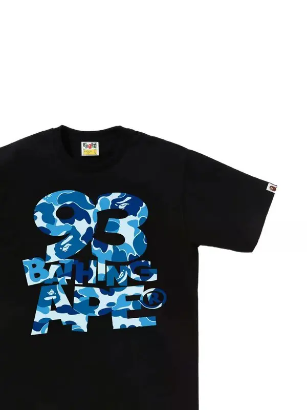 A BATHING APE Abc Camo 93 Logo-print T-shirt - Black