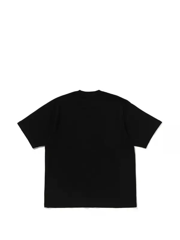 A BATHING APE Rhinestone-embellished Logo T-shirt - Black