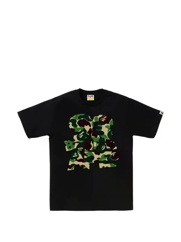 A BATHING APE Abc Camo Logo-print T-shirt - Black