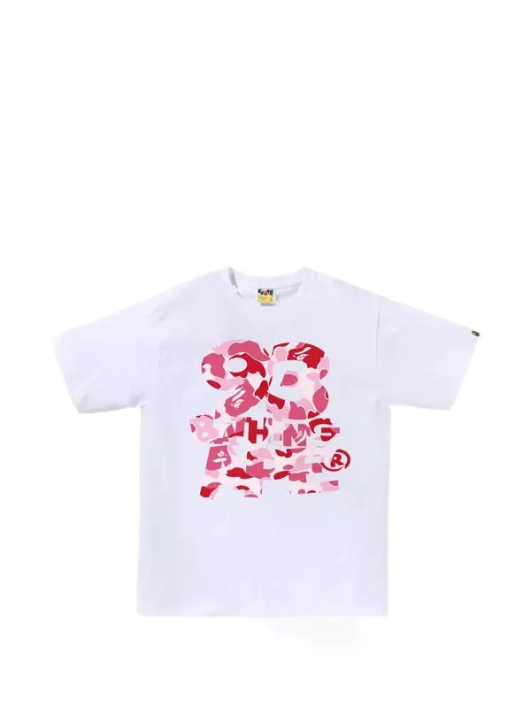 A BATHING APE Abc Camo Graphic-print T-shirt - White