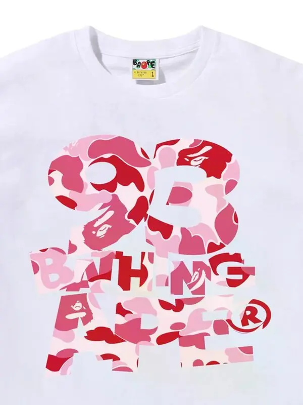 A BATHING APE Abc Camo Graphic-print T-shirt - White