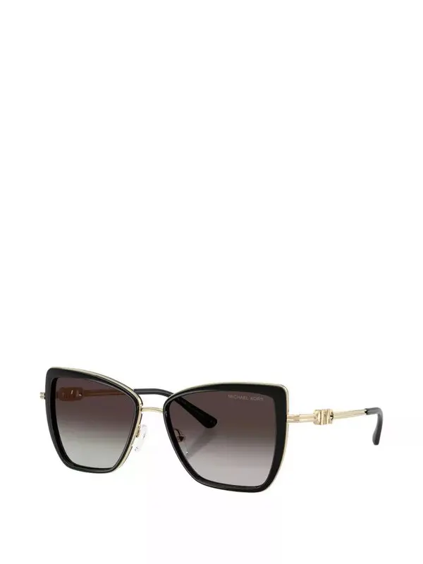 Michael Kors White Frame Cat-Eye Sunglasses with Gradient Black Lenses Michael Kors Tokyo Sunglasses | Black | FARFETCH main image 3