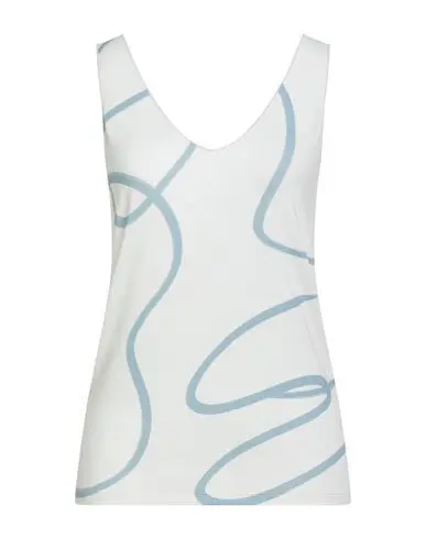 Majestic Filatures Viscose & Elastane Two-tone V-neck Sleeveless Top