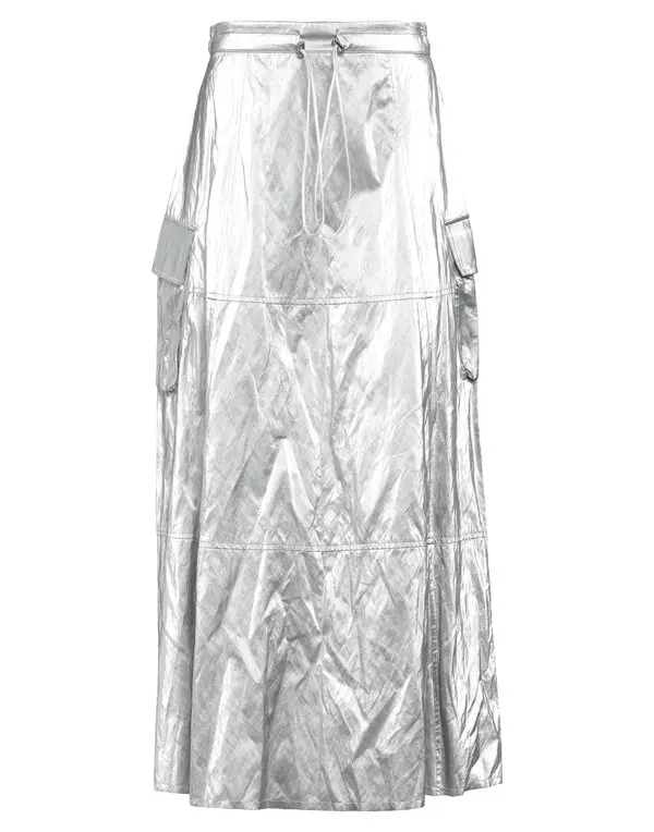 JIJIL Maxi Skirt With Metallic Coated Effect