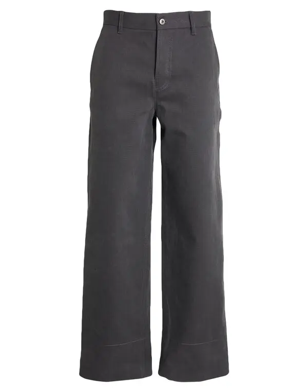 Burberry Cotton Canvas Wide Leg Pants