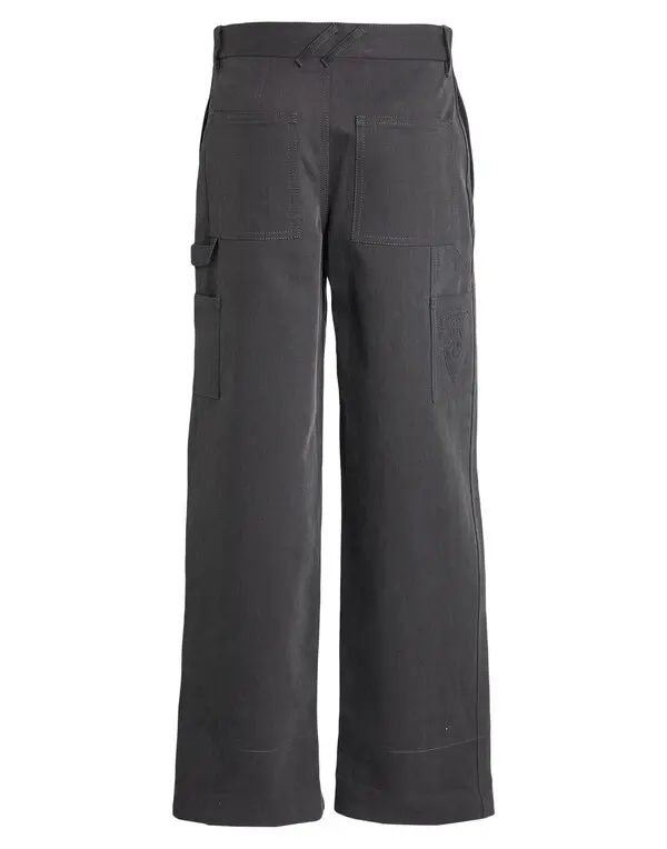 Burberry Cotton Canvas Wide Leg Pants