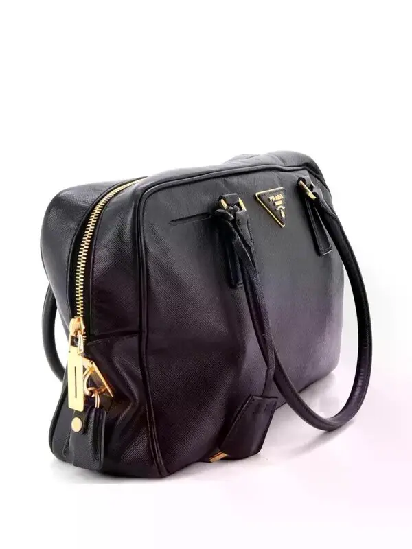 Prada Saffiano Leather Medium Bauletto Handbag