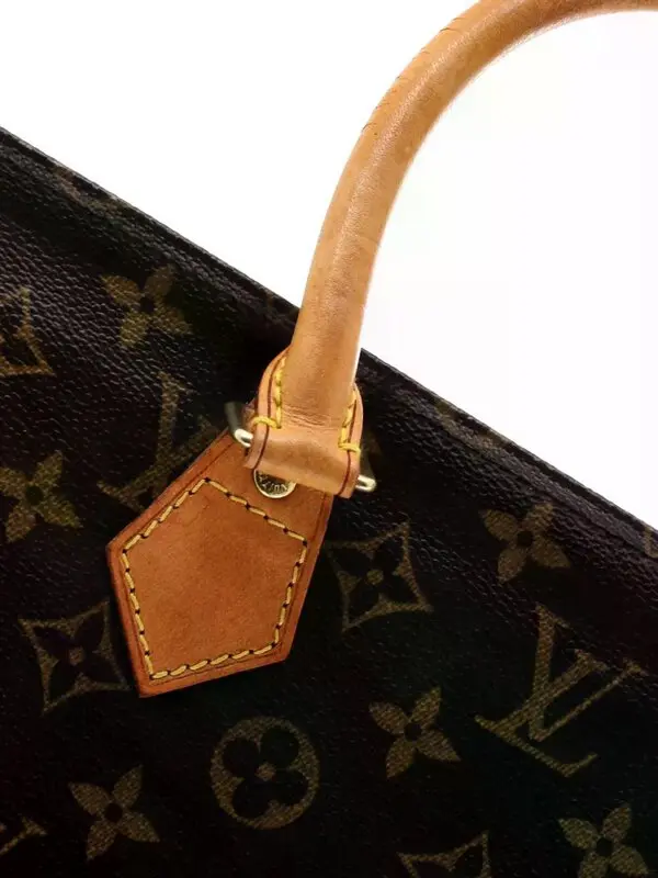 LOUIS VUITTON Monogram Canvas Sac Plat Tote Bag - Brown