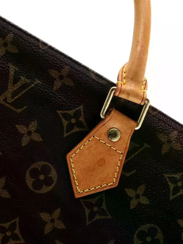 LOUIS VUITTON Monogram Canvas Sac Plat Tote Bag - Brown