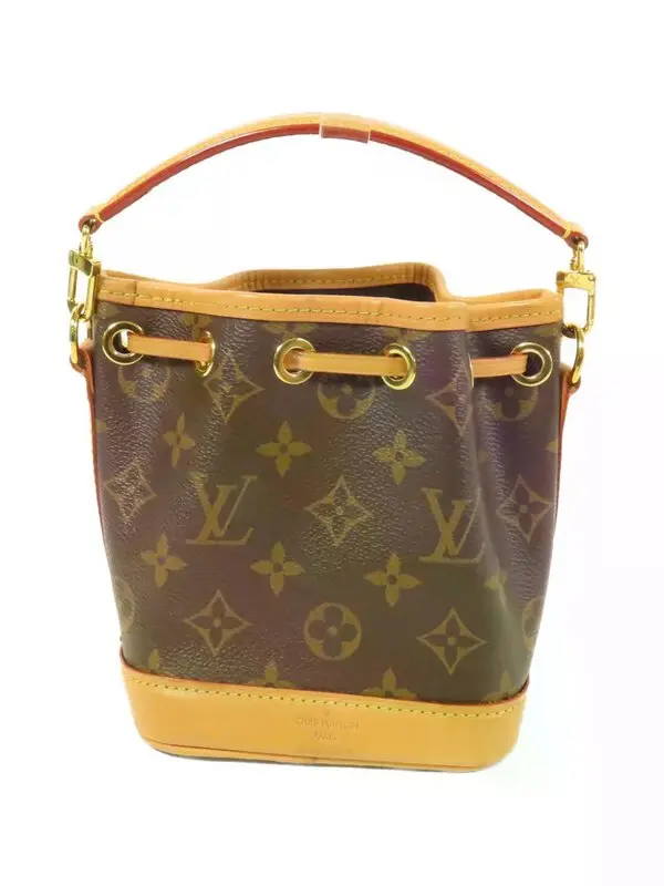 LOUIS VUITTON Nano Noe Monogram Bucket Bag - Brown