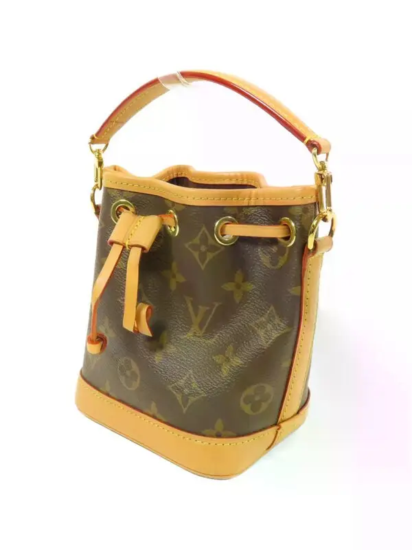 LOUIS VUITTON Nano Noe Monogram Bucket Bag - Brown