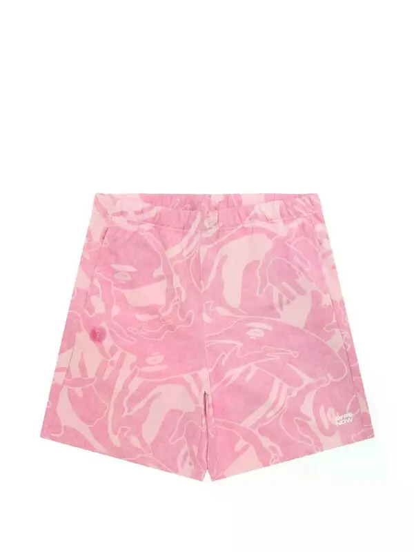 AAPE BY *A BATHING APE Camouflage Print Sweat Shorts