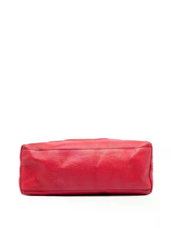 Gucci Soho Chain Tote Bag In Calfskin - Red
