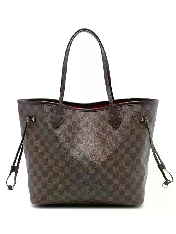 LOUIS VUITTON Damier Ebene Neverfull Mm Tote Bag - Brown