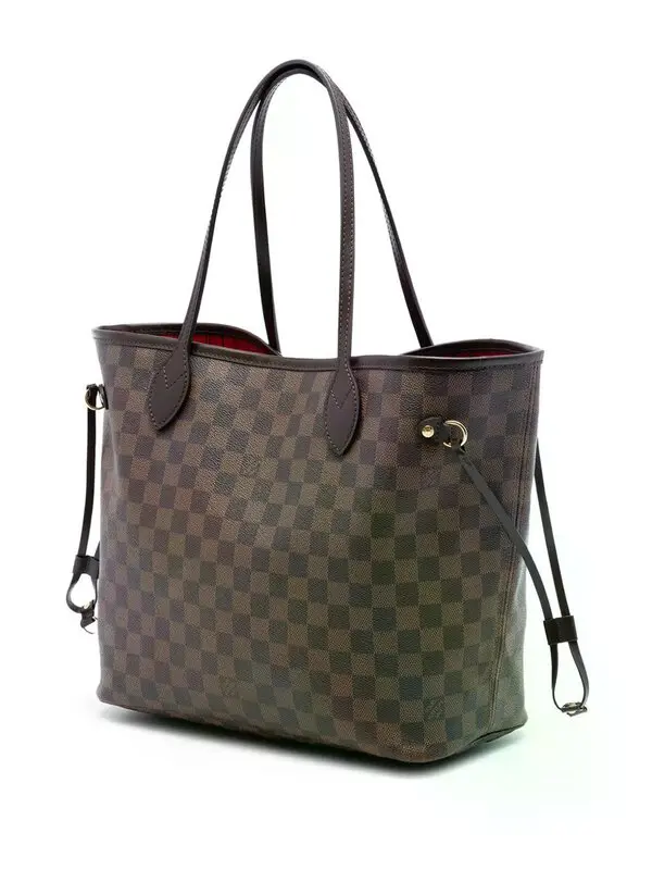 LOUIS VUITTON Damier Ebene Neverfull Mm Tote Bag - Brown