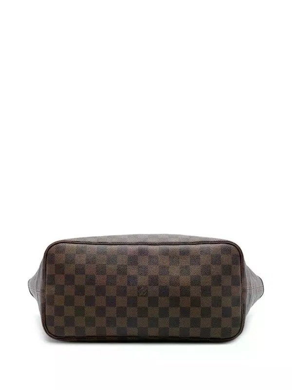 LOUIS VUITTON Damier Ebene Neverfull Mm Tote Bag - Brown