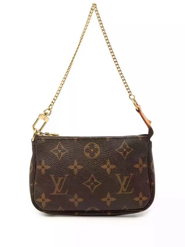 LOUIS VUITTON Monogram Mini Pochette Accessoires Handbag - Brown
