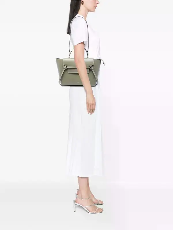 Celine Smooth Calfskin Belt Bag Satchel - Grey