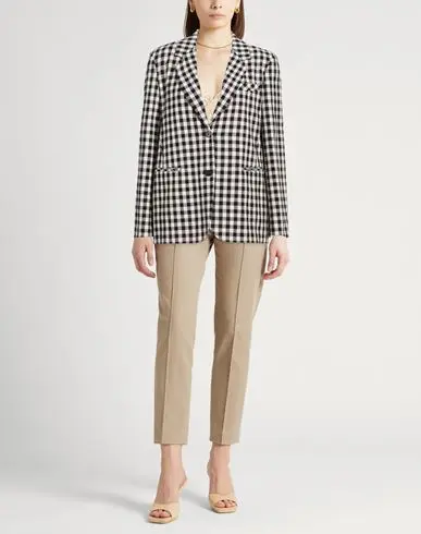 FORTE_FORTE Single-breasted Checked Blazer