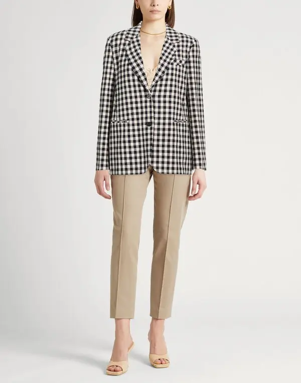 FORTE_FORTE Single-breasted Checked Blazer