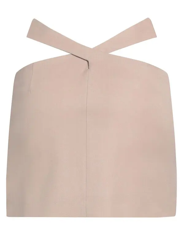 Attico Virgin Wool Mini Skirt With Belt