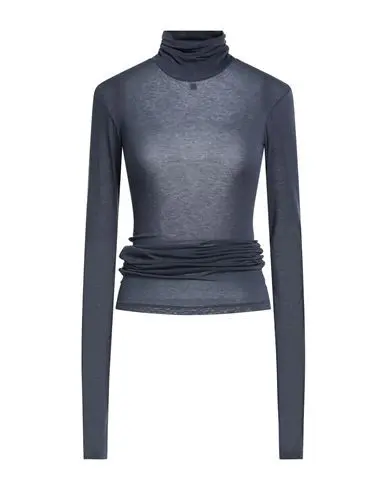 MANILA GRACE Viscose Blend Turtleneck Long Sleeve T-shirt