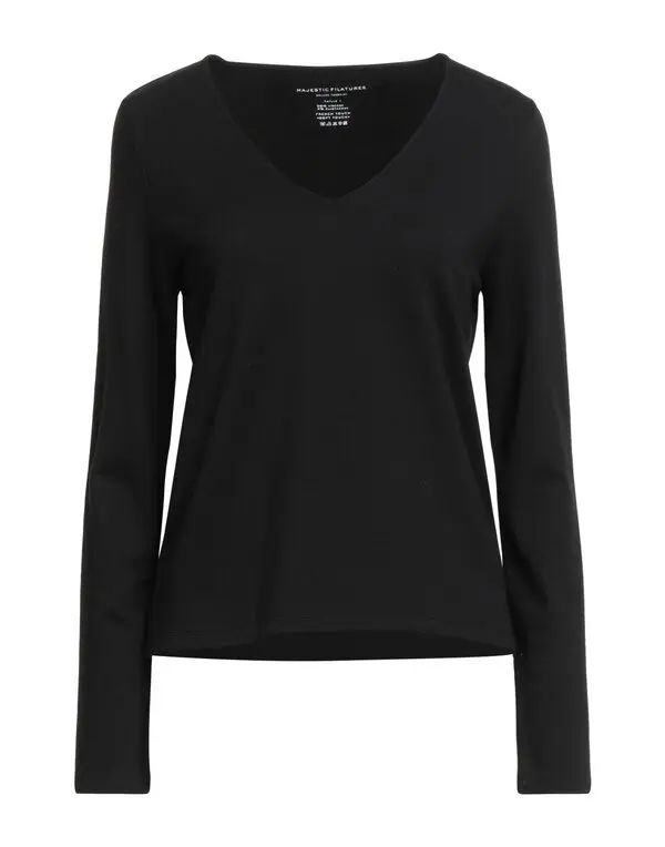 Majestic Filatures Long Sleeve V-neck Top
