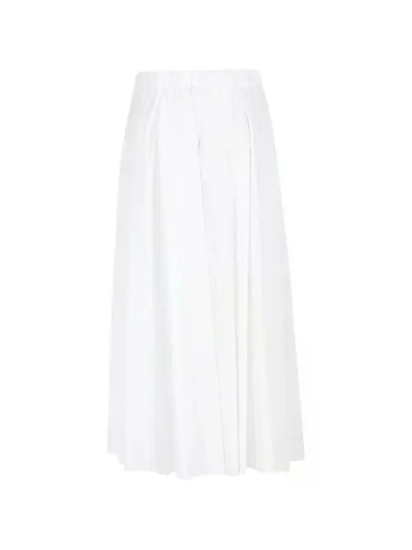 Aspesi Elasticated Waistband Pleated Skirt - White