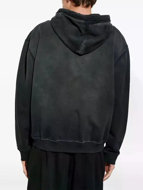 ALLSAINTS Roque Graphic-print Zip-up Hoodie - Black