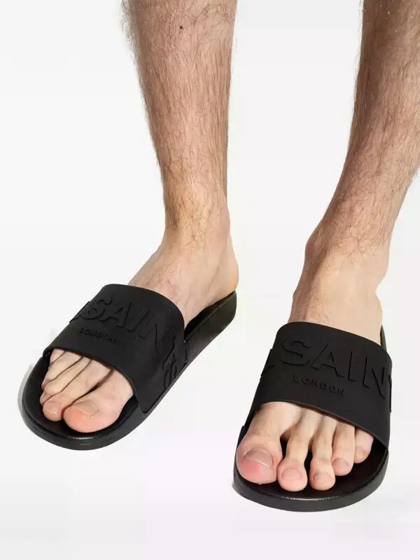 ALLSAINTS Biggy Logo-embossed Slides