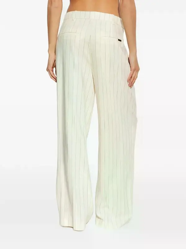 ALLSAINTS Olga Pinstripe Wide-leg Trousers - Neutrals