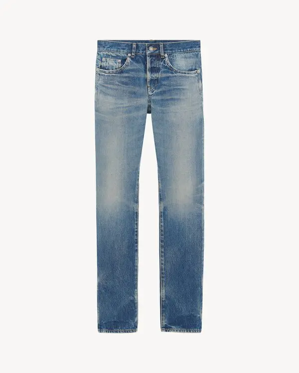 Saint Laurent Slim-fit Jeans In Denim