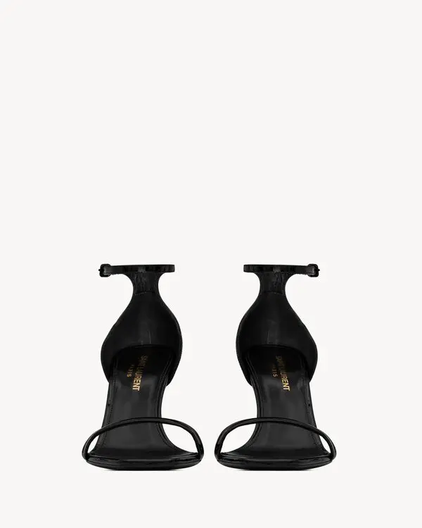 Saint Laurent Opyum Patent Leather Sandals
