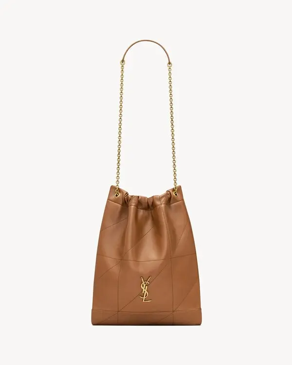 Saint Laurent Jamie Pouch In Lambskin - Fox