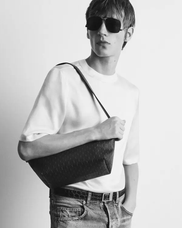 Saint Laurent Le Monogramme Crossbody Bag In Cassandre Canvas And Smooth Leather