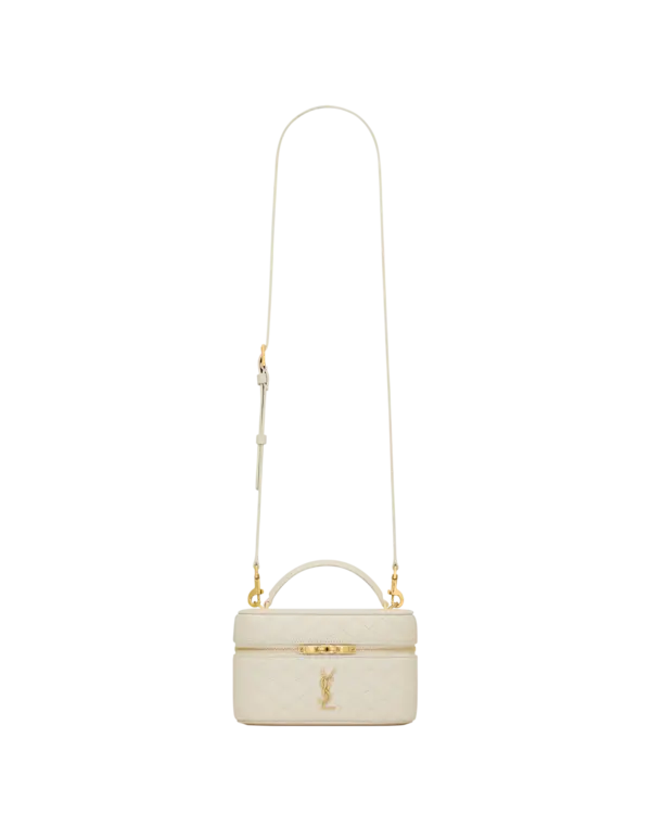 Saint Laurent Gaby Vanity In Lambskin - White