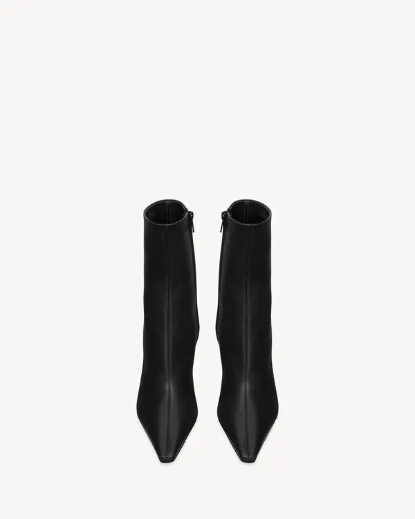 Saint Laurent Ashley Booties In Smooth Leather