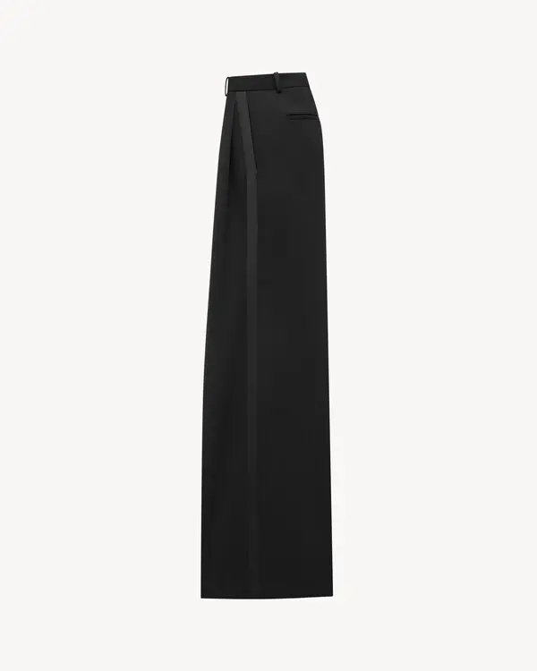 Saint Laurent Grain De Poudre Tuxedo Pants