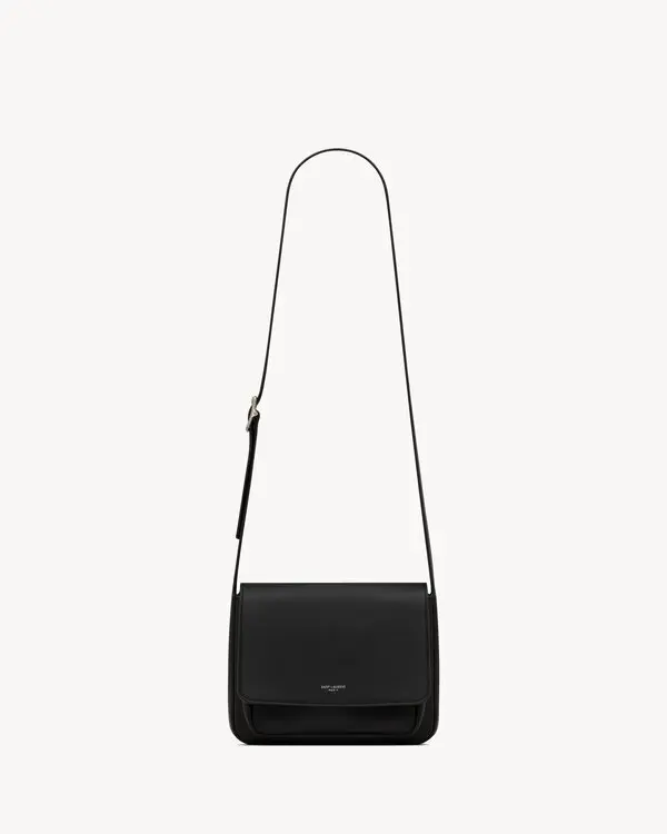 Saint Laurent Small Satchel In Smooth Leather - Black