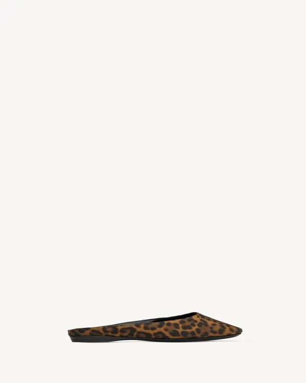 Saint Laurent Lido Slip-on In Print Grosgrain - Leopard