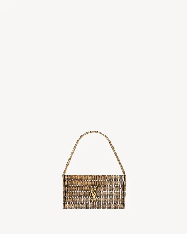 Saint Laurent Minaudière In Crystals