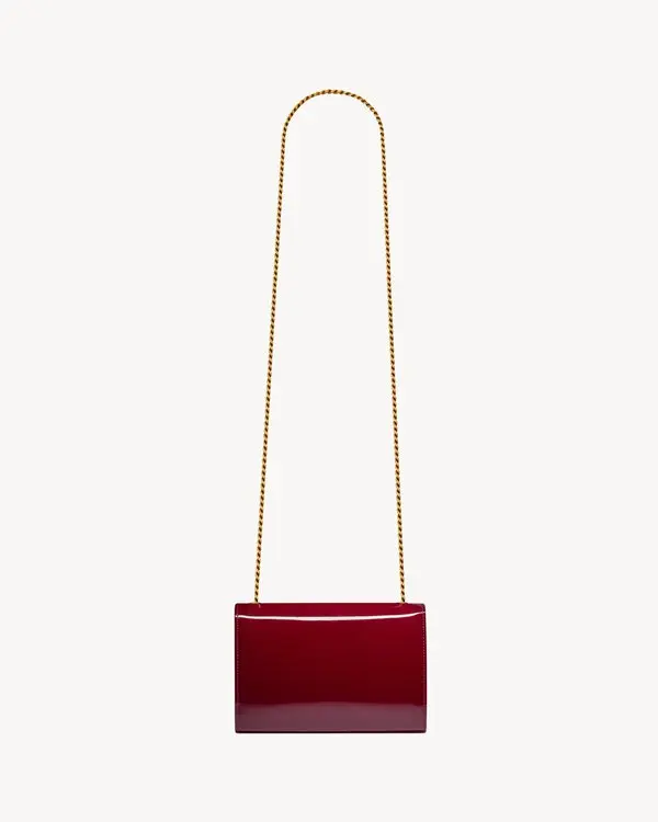 Saint Laurent Kate Small Patent Leather Shoulder Bag - Grenade