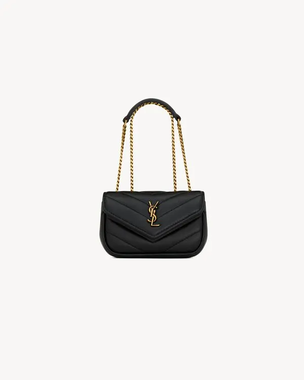 Saint Laurent Loulou Micro Bag In Lambskin