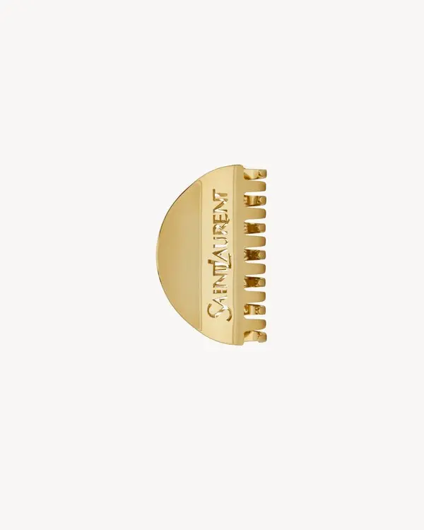 Saint Laurent Metal Claw Clip - Gold