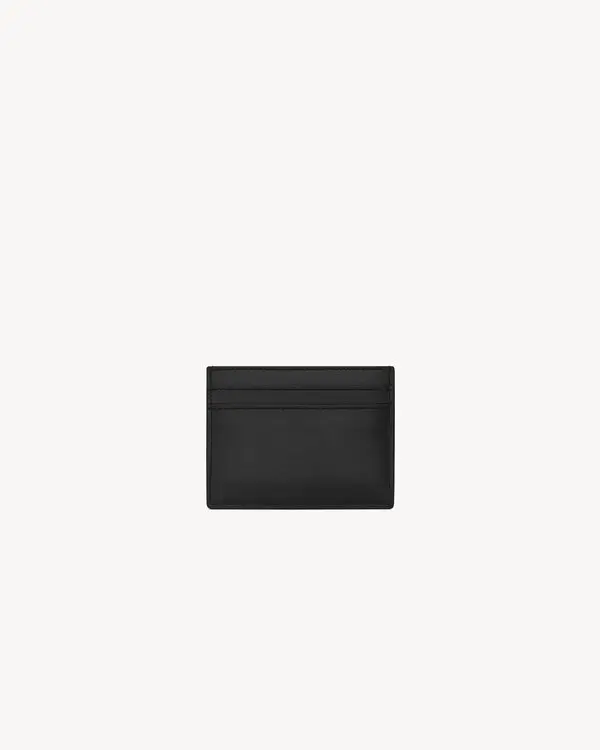 Saint Laurent Cassandre Card Case In Smooth Leather